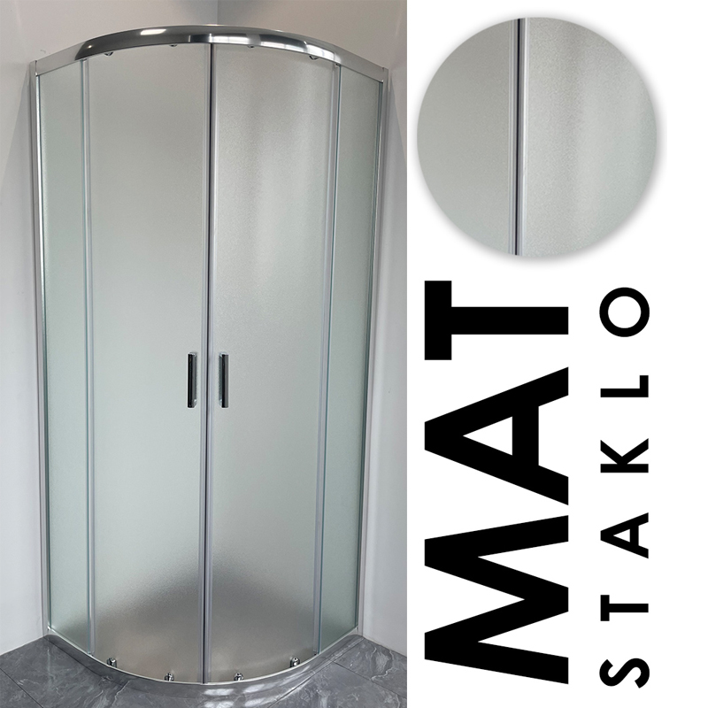 Tuš kabina "NEPTUN II" HROM/mat staklo 5 mm; H-190cm - Čavra ...